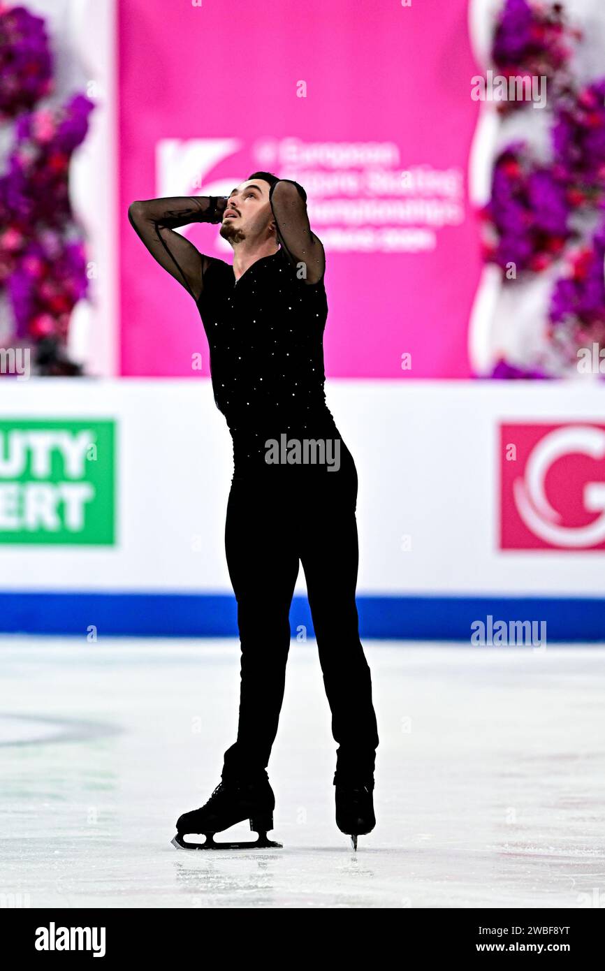 Alexander ZLATKOV (BUL), during Men Short Program, at the ISU European ...