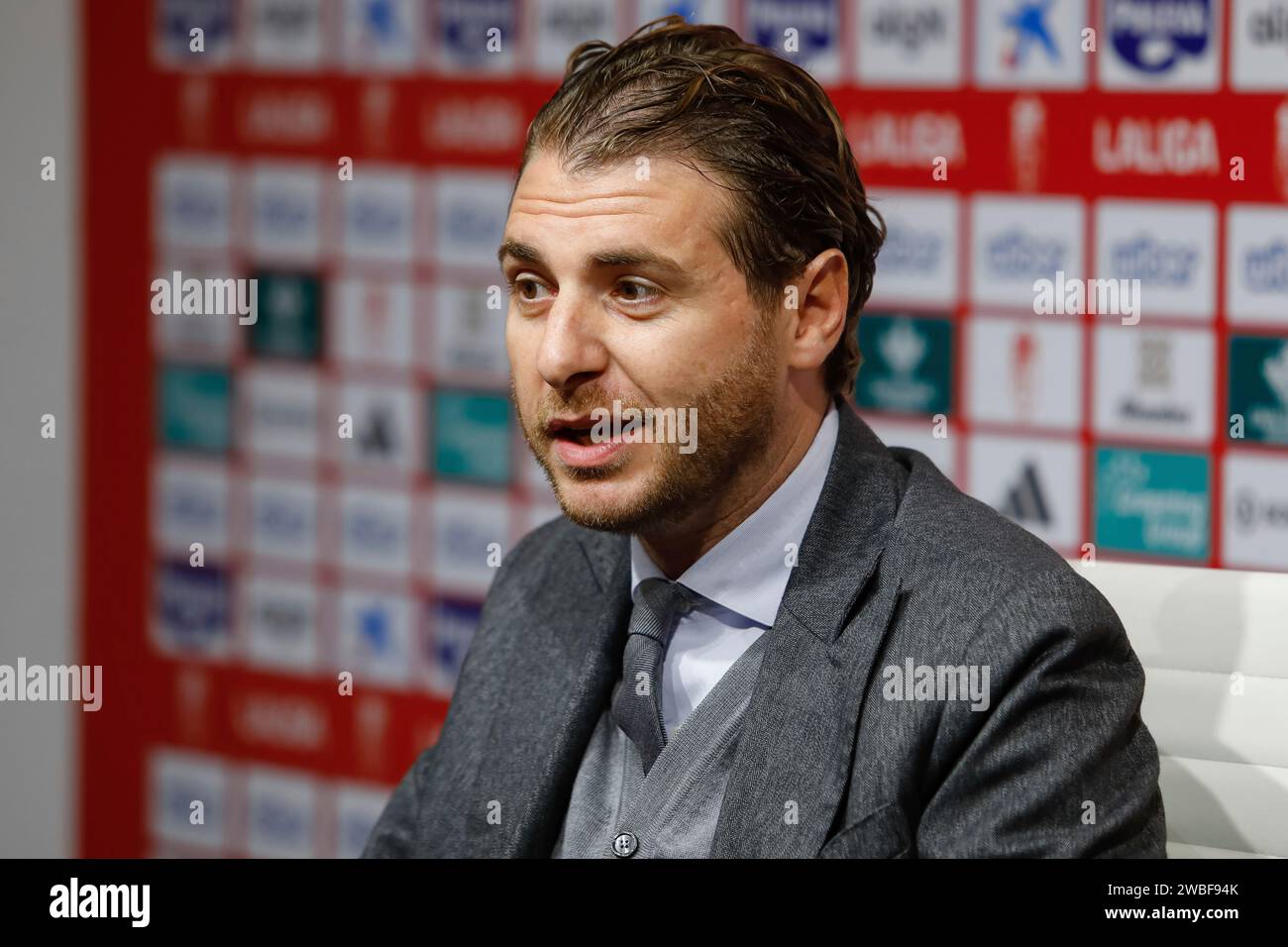 The sports manager of Granada CF, Matteo Tognozzi, attends during the ...