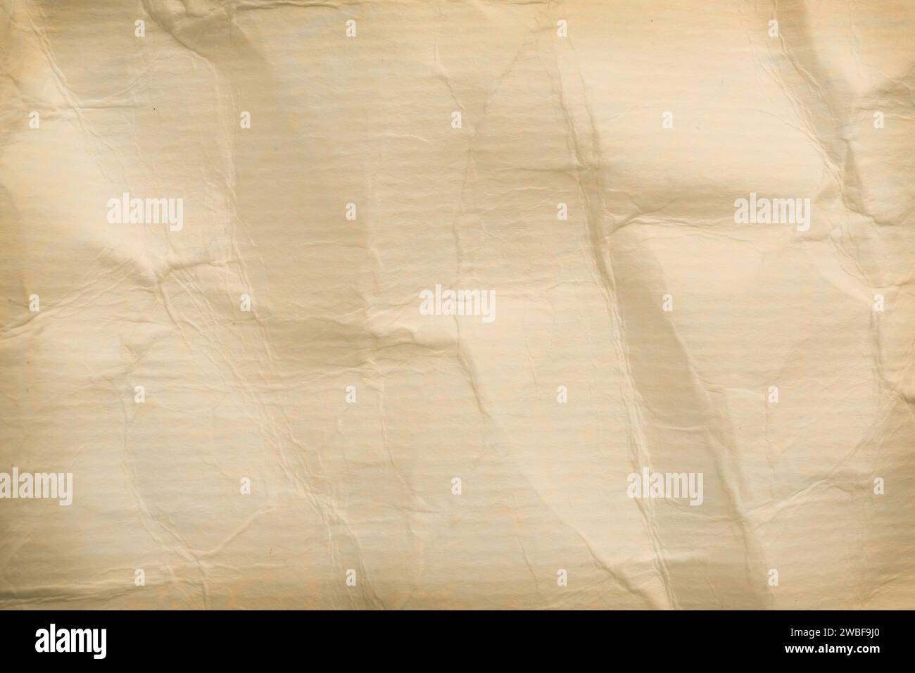Crumpled old paper as background. Texture of parchment Stock Photo - Alamy