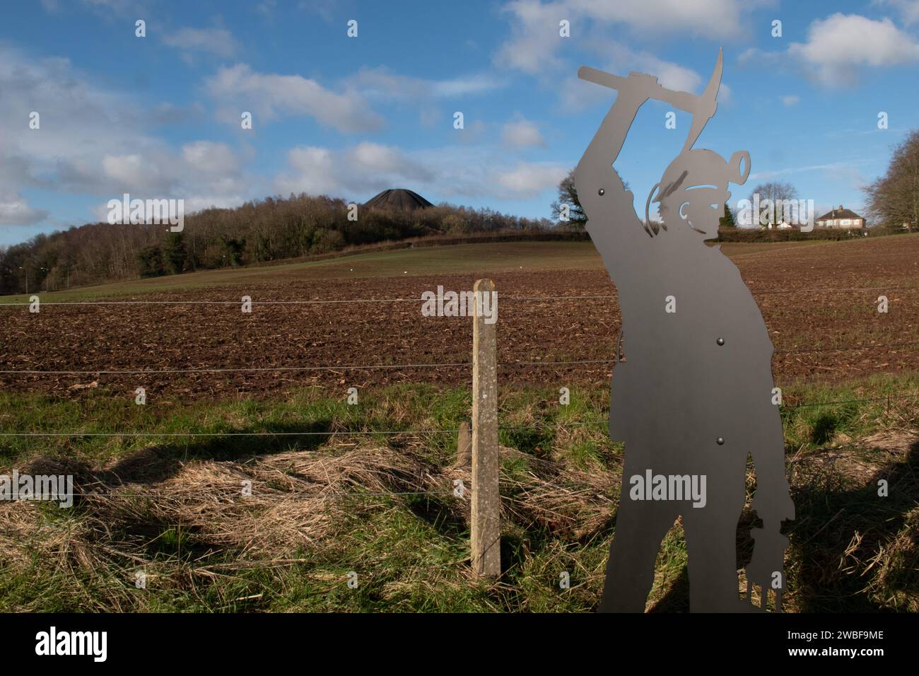 Two Dimensional Representation of a Miner near the Former Old Mills ...