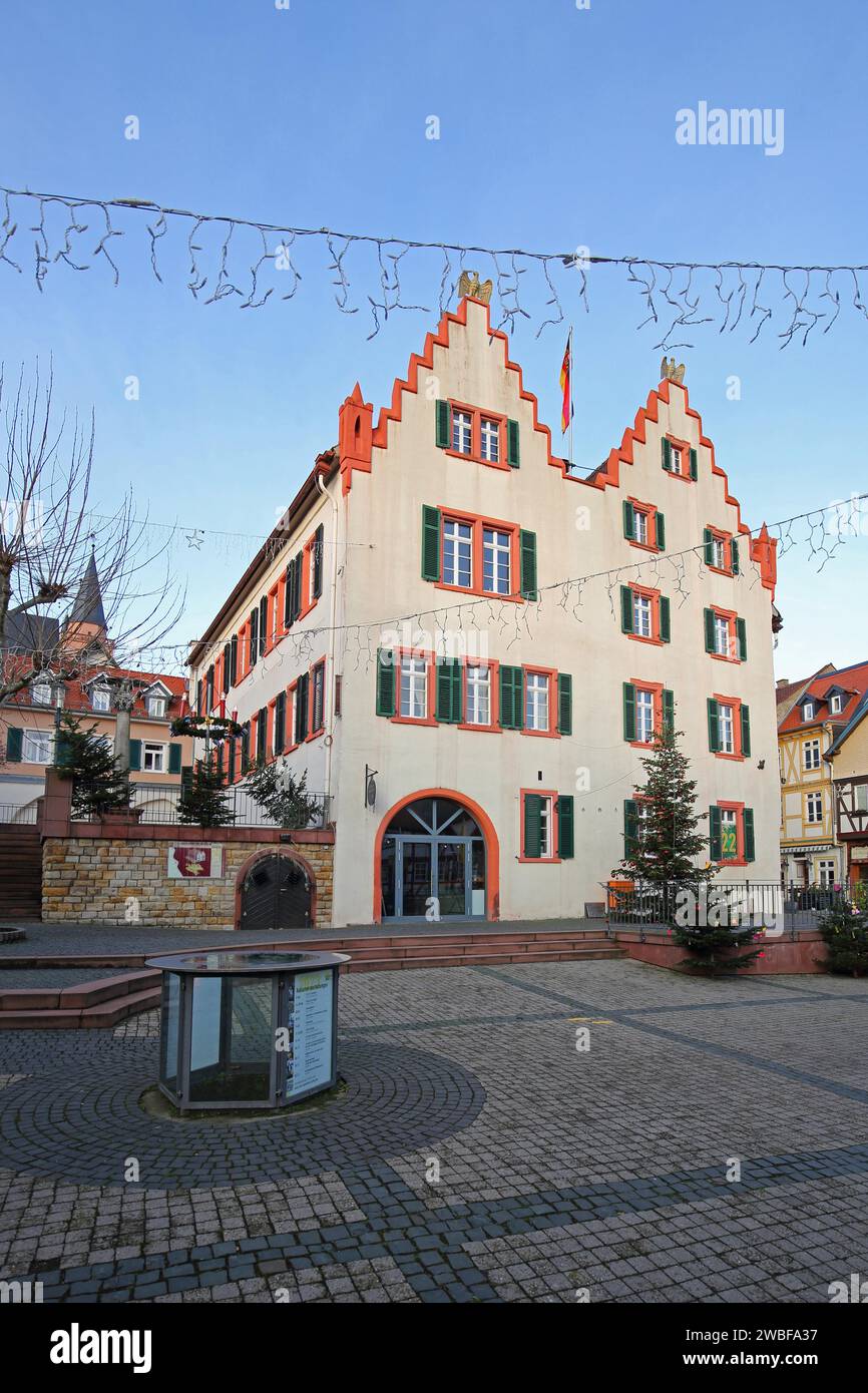 Renaissance town hall with stepped gable on the market square ...