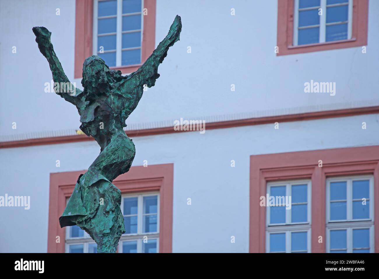 Sculpture Undine by Karlheinz Oswald 1996, water spirit, mythology ...