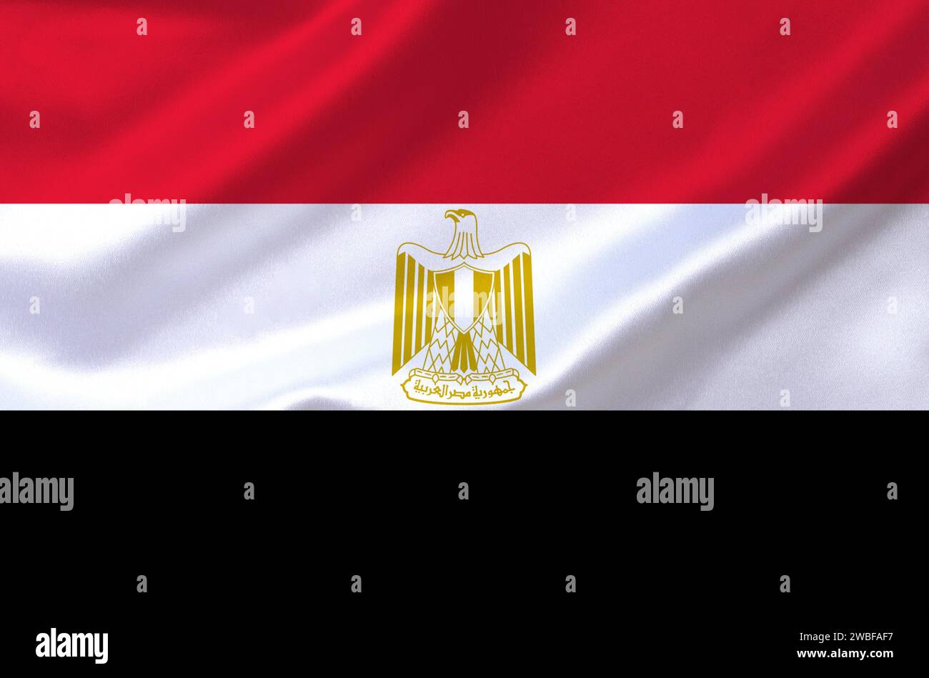The flag of Egypt, national flag. Egypt is a country in North Africa ...