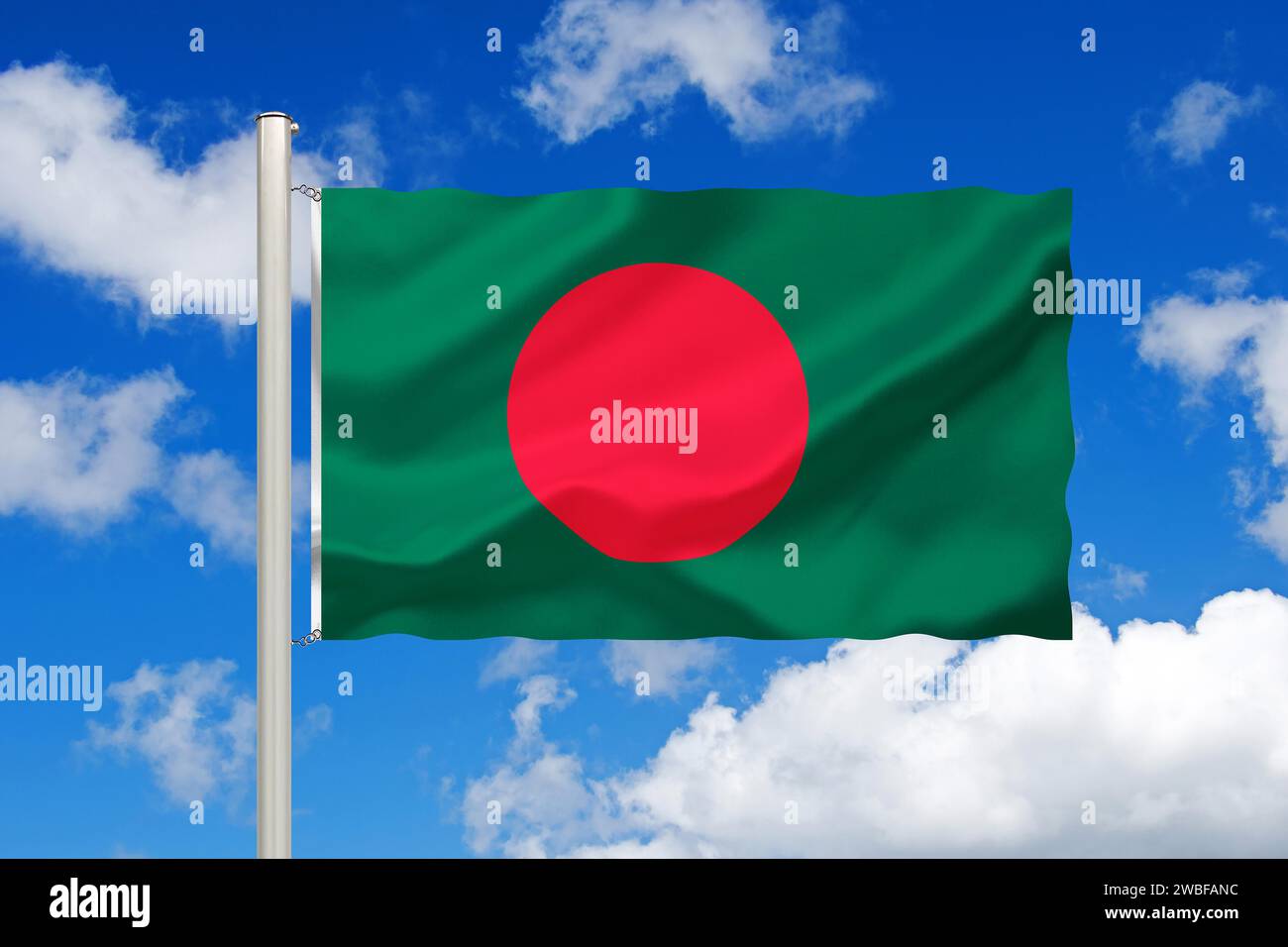Bangladesh flagpole symbol hi-res stock photography and images - Alamy