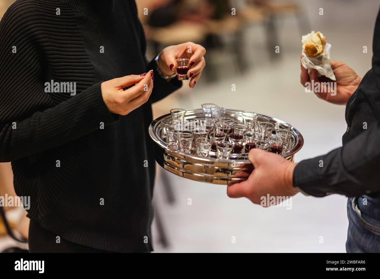 lord supper in church Stock Photo - Alamy
