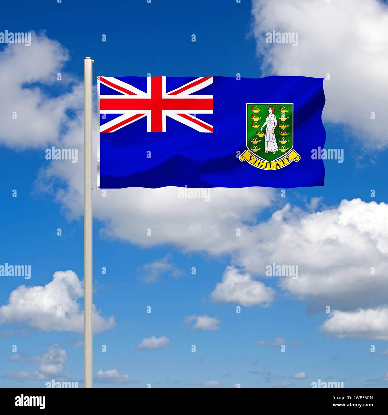 Flag of british virgin islands hi-res stock photography and images - Alamy