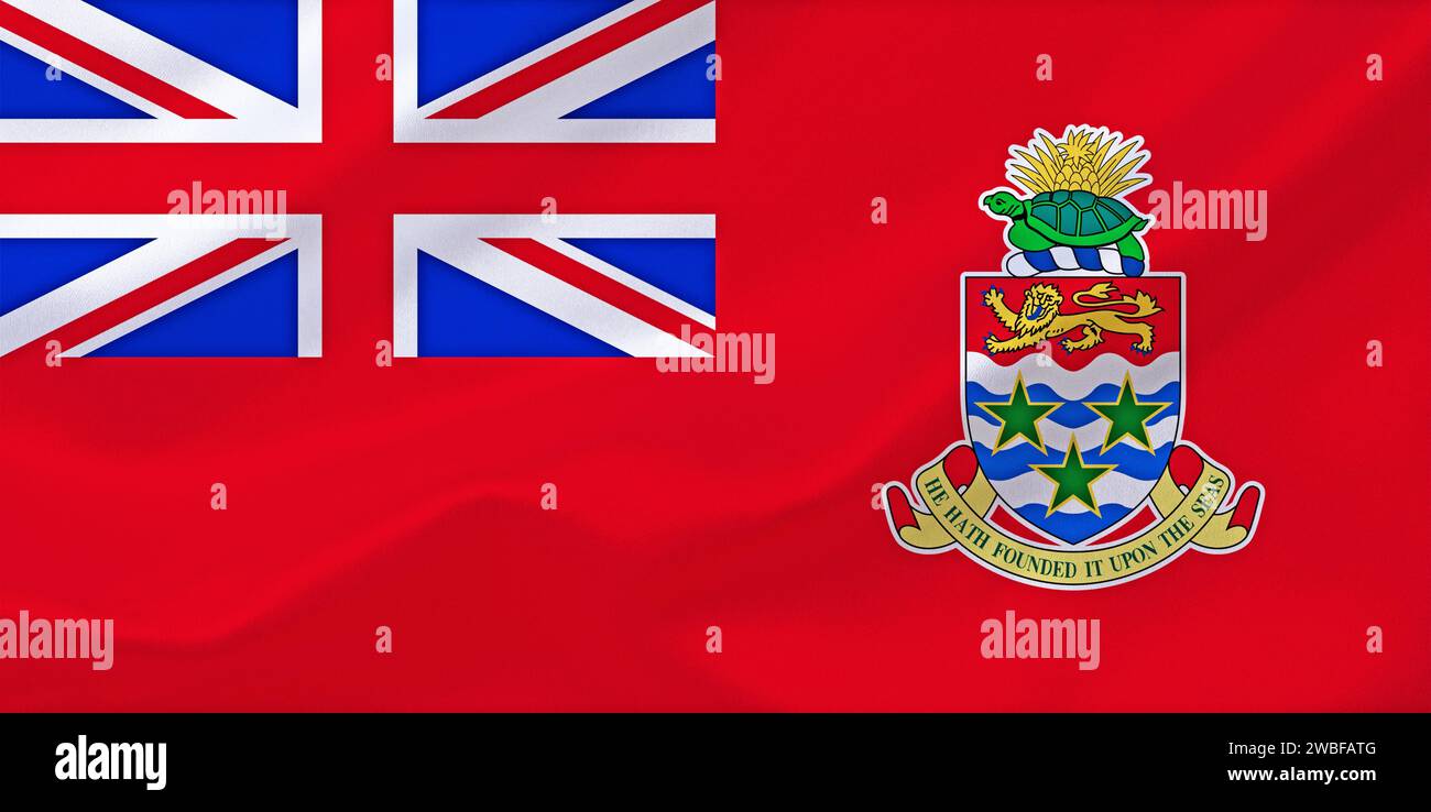 The merchant flag of the Cayman Islands, Studio Stock Photo - Alamy