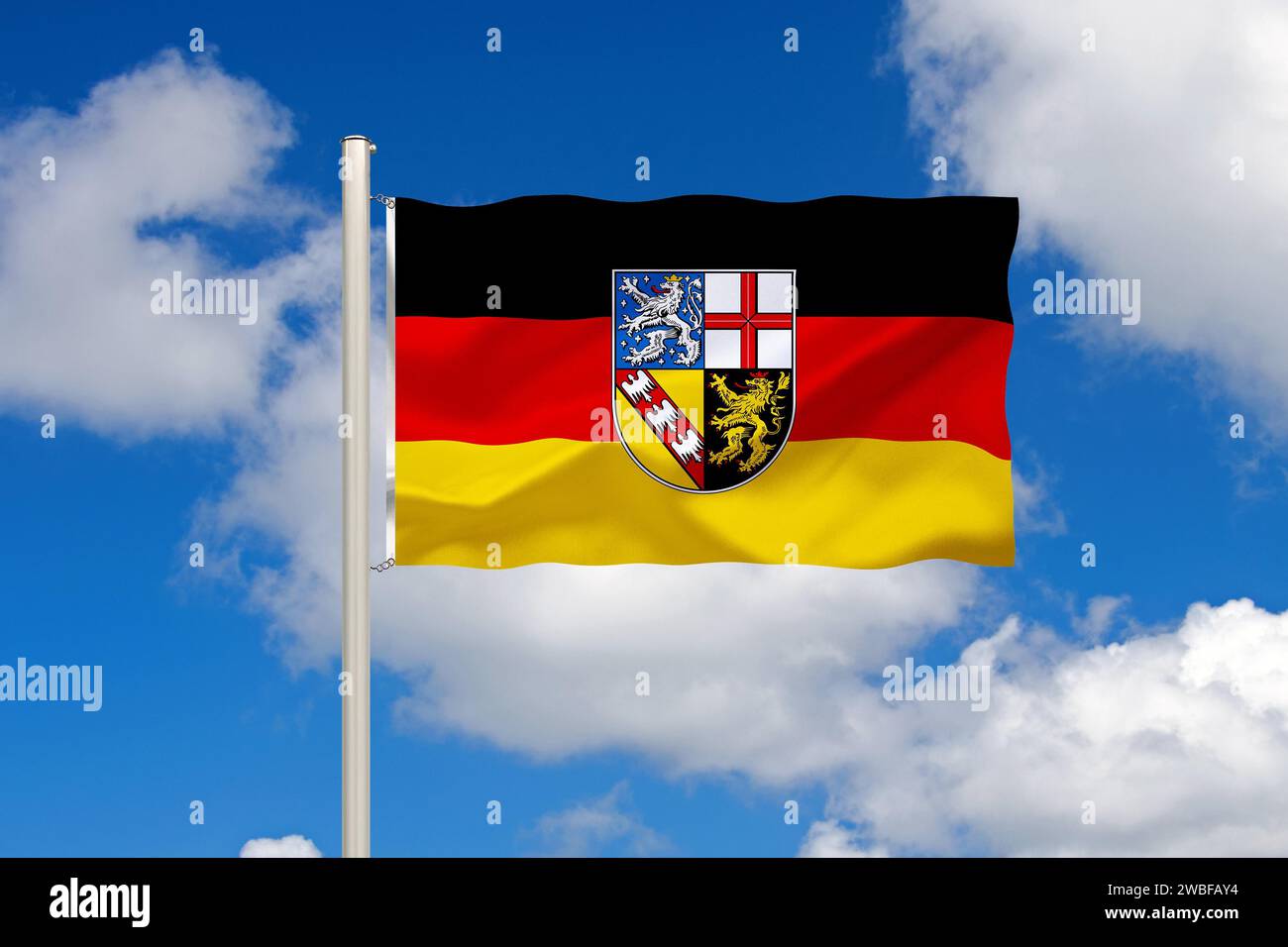 Saarland flag hi-res stock photography and images - Alamy