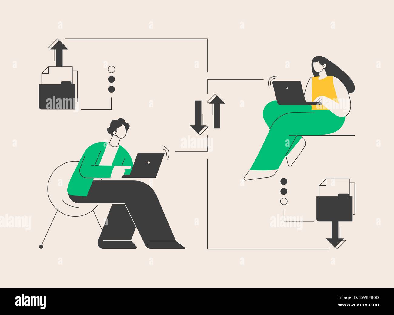 Wireless Device Connection Abstract Concept Vector Illustration Stock Vector Image And Art Alamy