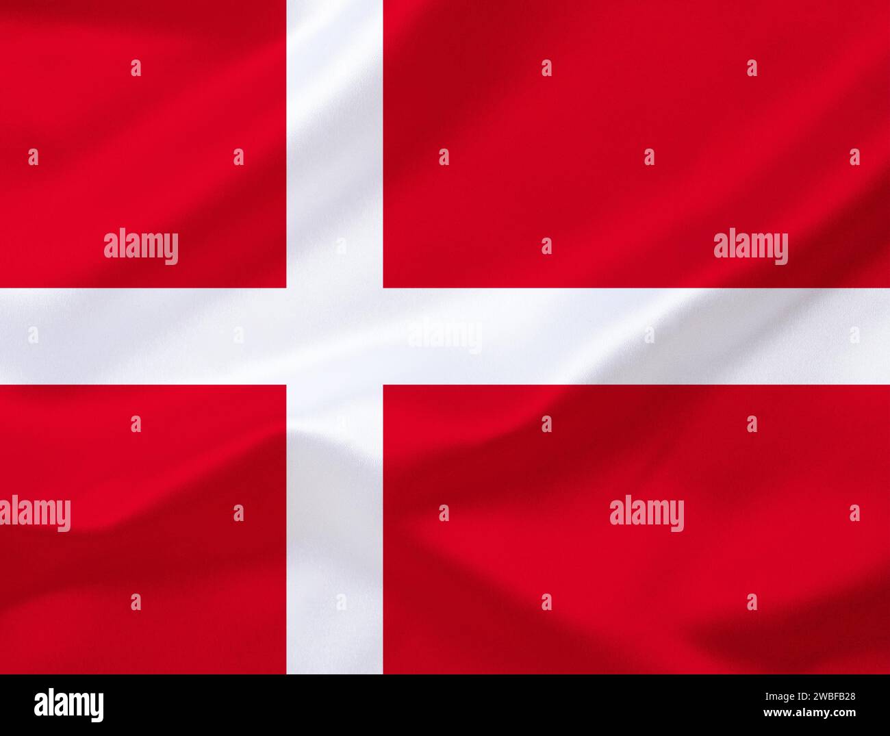 National flag, the flag of Denmark, Europe, Scandinavia, EU, Studio ...