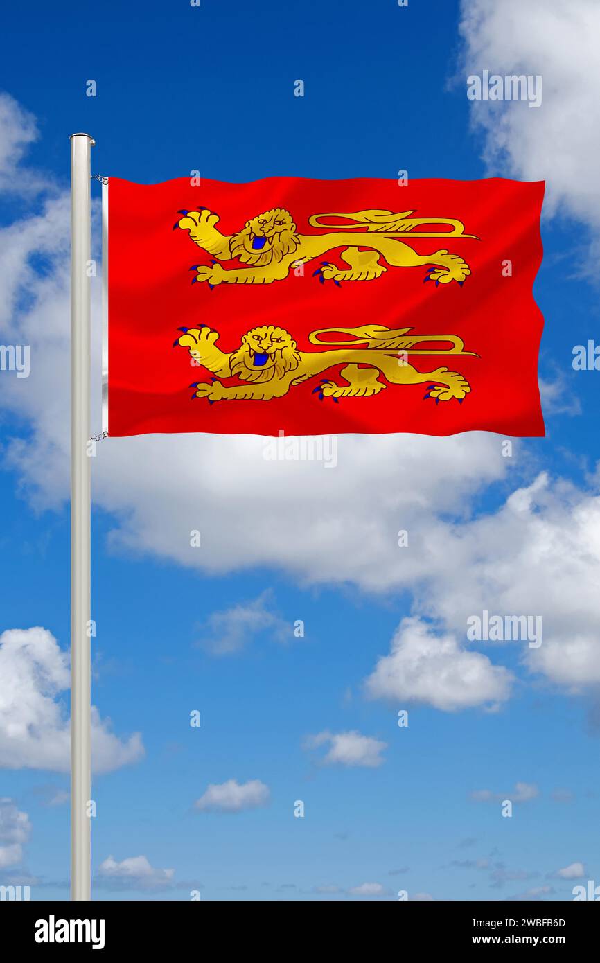 The flag of Normandy, Studio Stock Photo - Alamy