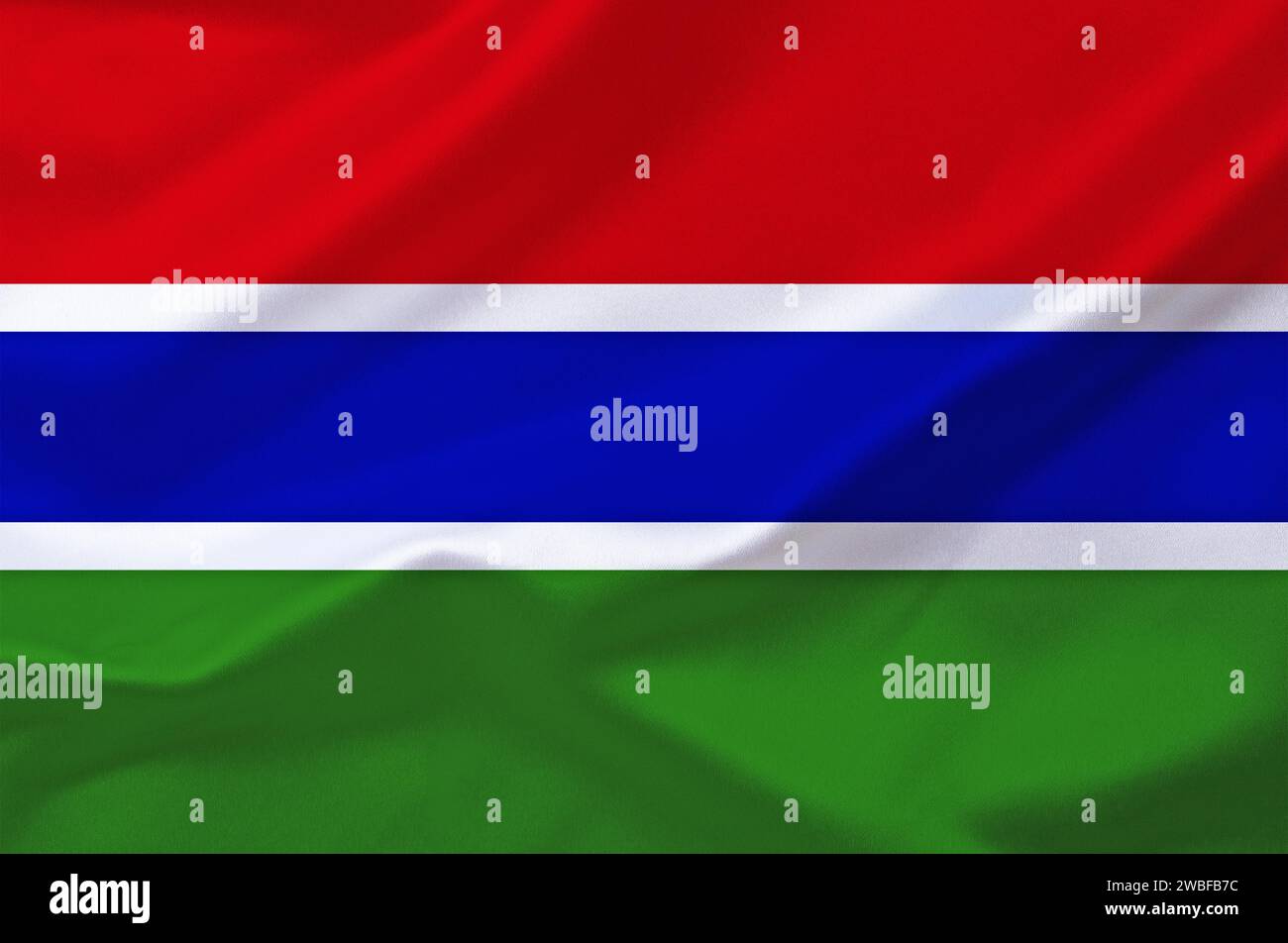 National flag, the flag of Gambia, state in West Africa, Studio Stock ...