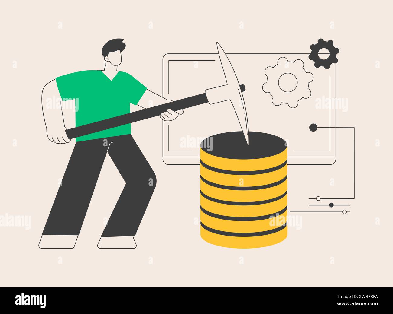 Data mining abstract concept vector illustration Stock Vector Image ...