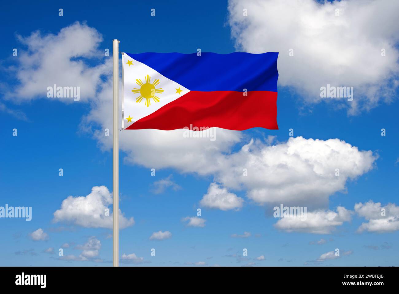 The flag of the Philippines, Studio Stock Photo - Alamy