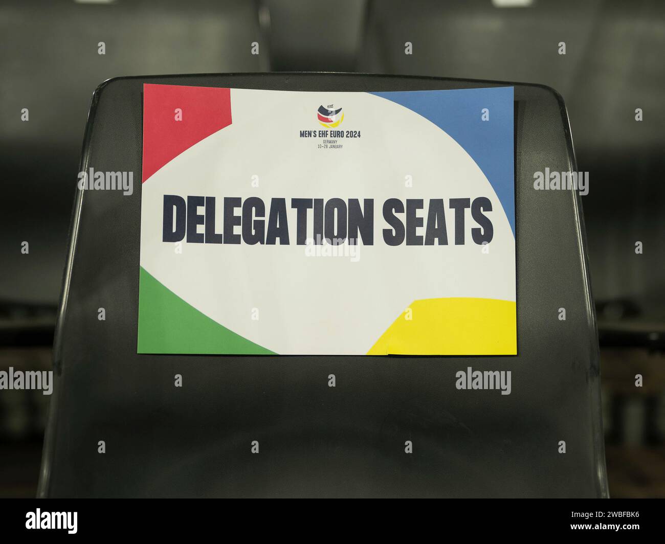 Reservierter Sitzplatz fuer Delegierte. GER, Frankreich vs ...