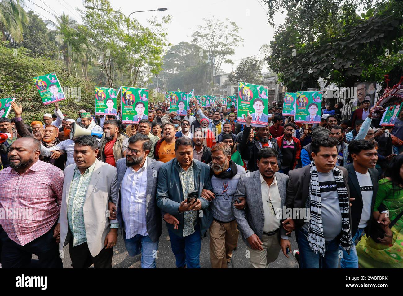 Dhaka, Bangladesh. 10th Jan, 2024. Bangladesh Awami League leaders and ...
