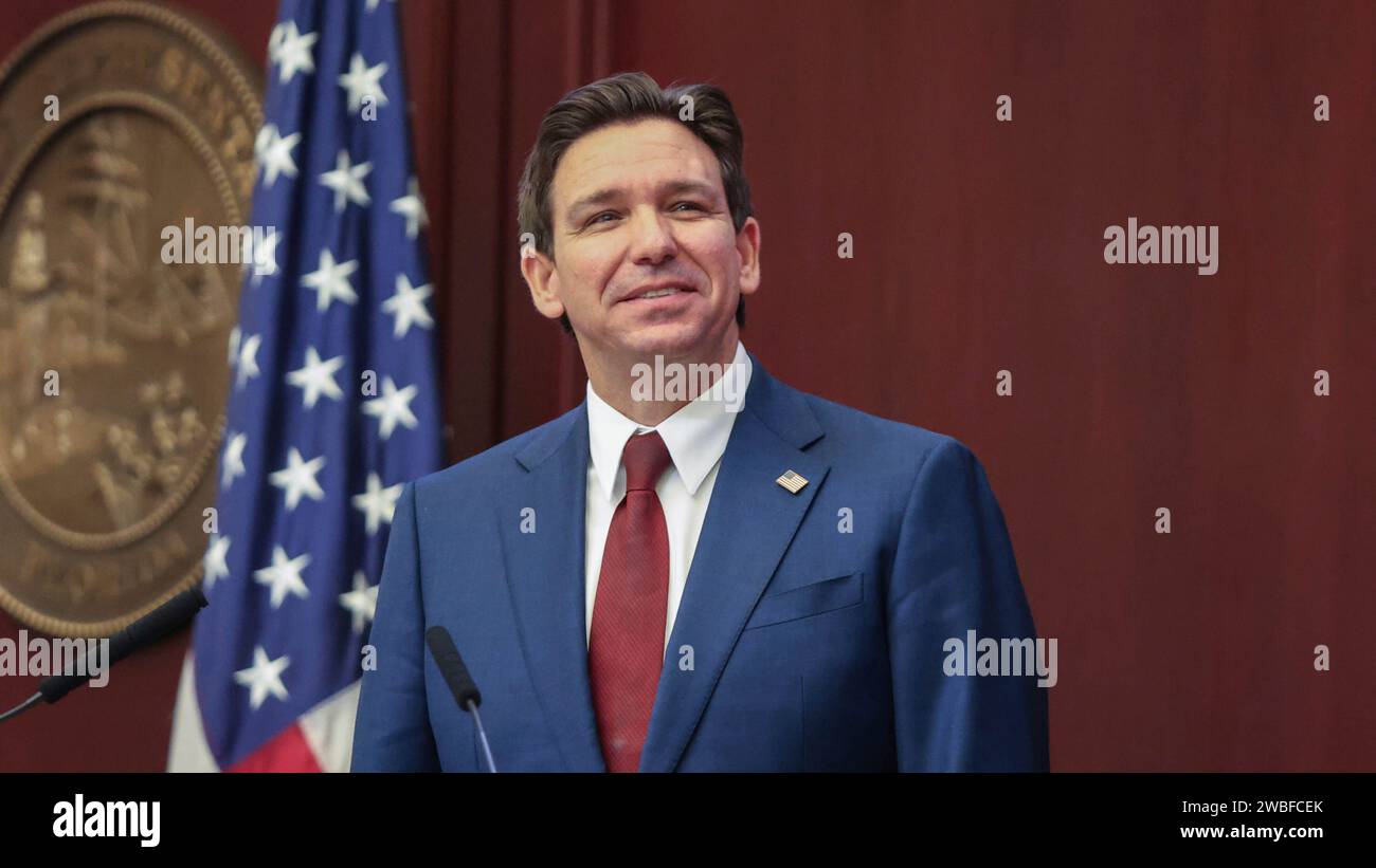 Florida Governor Ron DeSantis gives his State of the State address ...