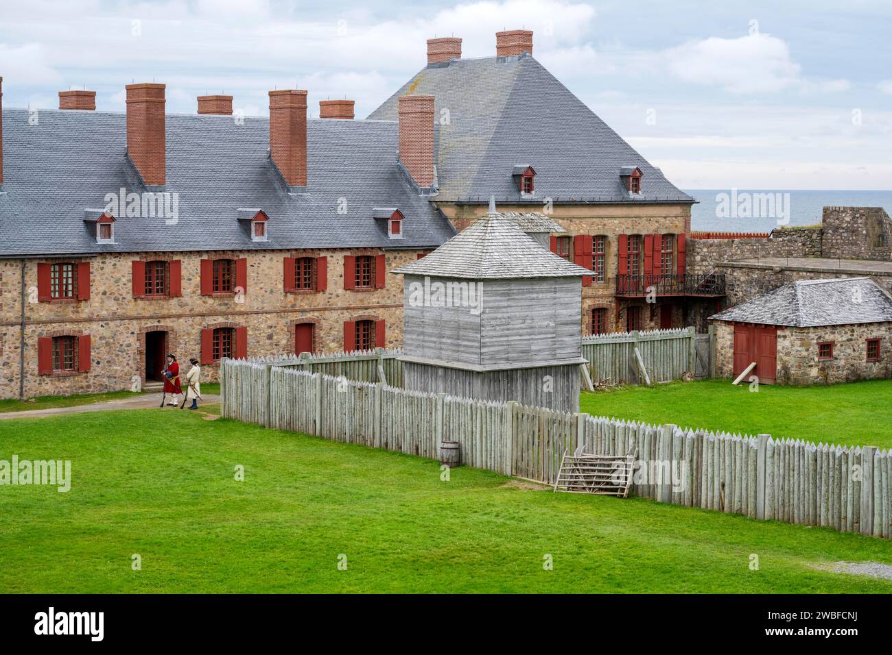 Fortress Louisburg Panorama rear view Sydney Canada Stock Photo - Alamy