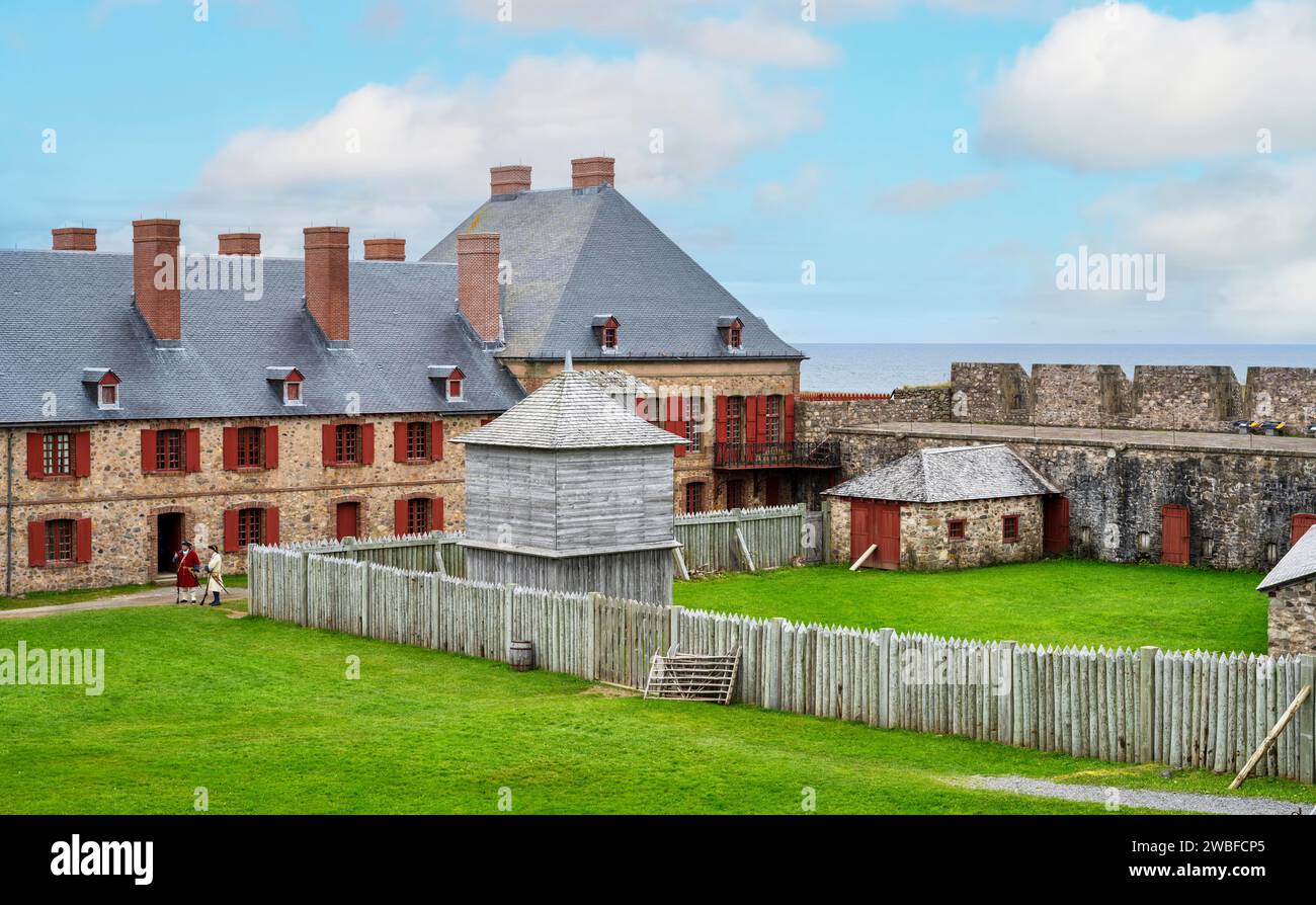 Fortress Louisburg Panorama rear view Sydney Canada Stock Photo - Alamy