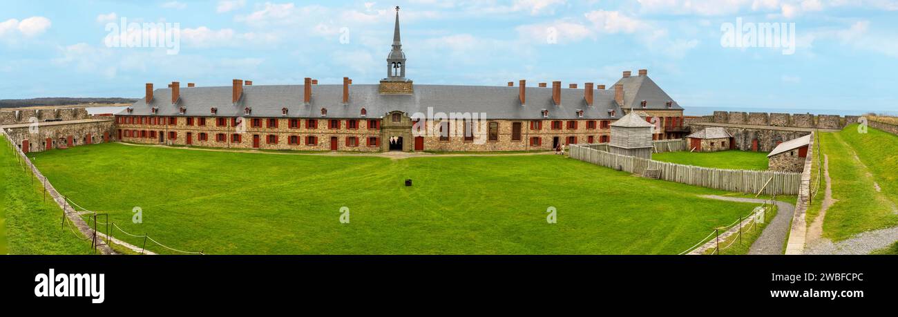 Fortress Louisburg Panorama rear view Sydney Canada Stock Photo - Alamy