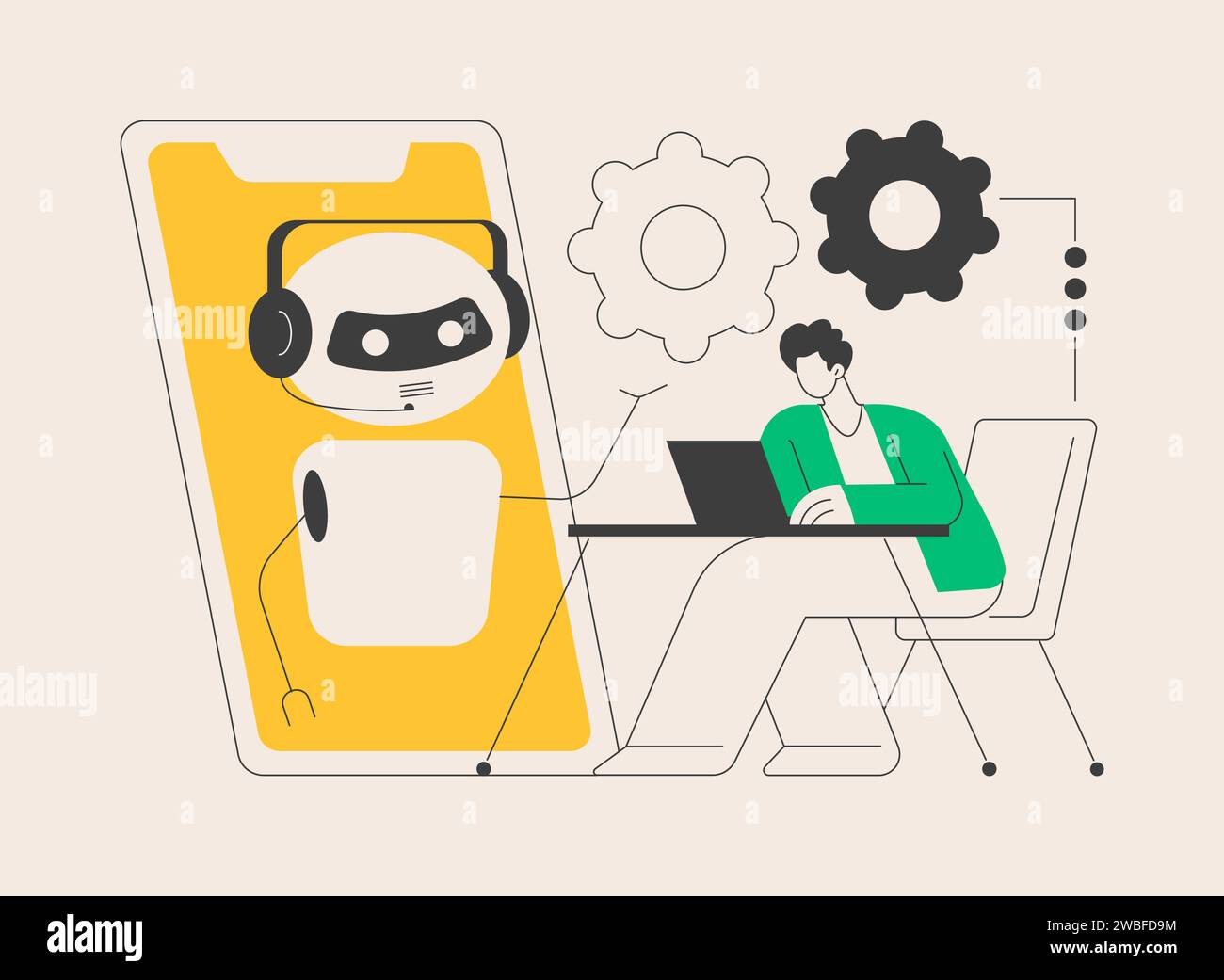 Chatbot development platform abstract concept vector illustration Stock ... Chatbot development platform abstract concept vector illustration Stock ...