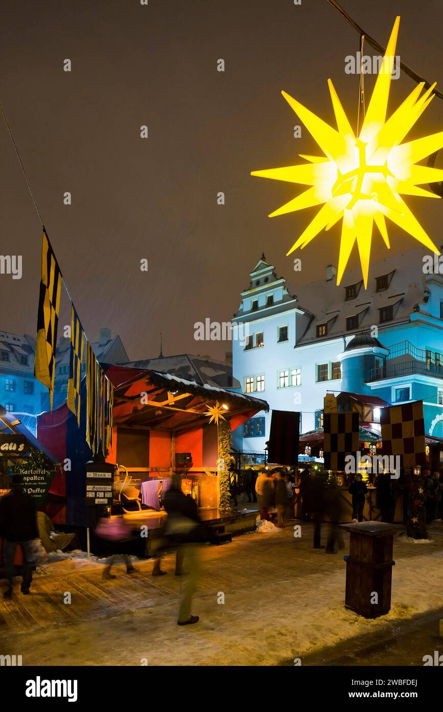 Historic Christmas Market in the Stable Yard of the Residence Palace ...