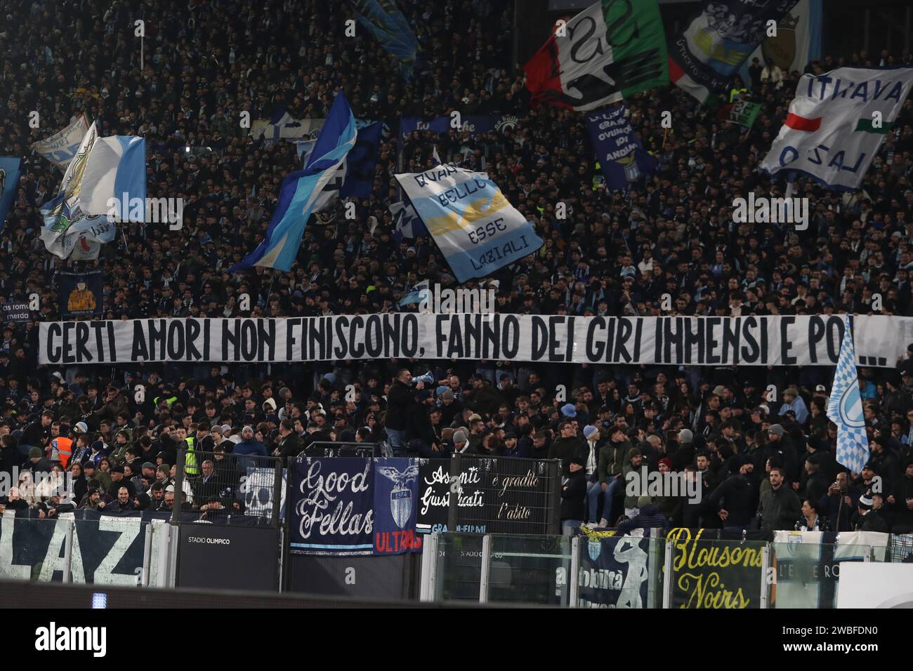 Rome, Italy. 10th Jan, 2024. Rome, Italy 10.01.2024: Flags and ...