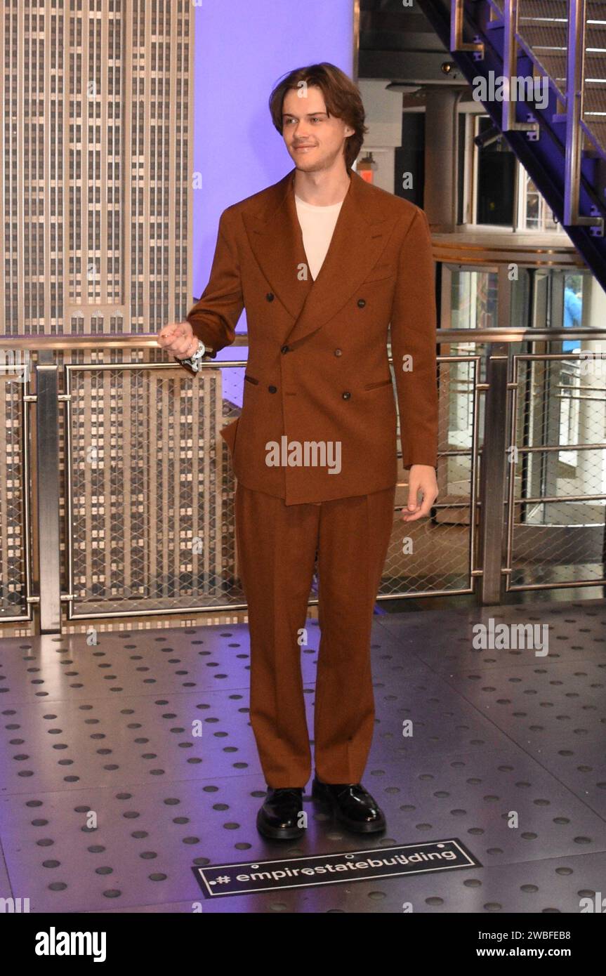 New York, NY, USA. 10th Jan, 2024. Christopher Briney pictured as the ...