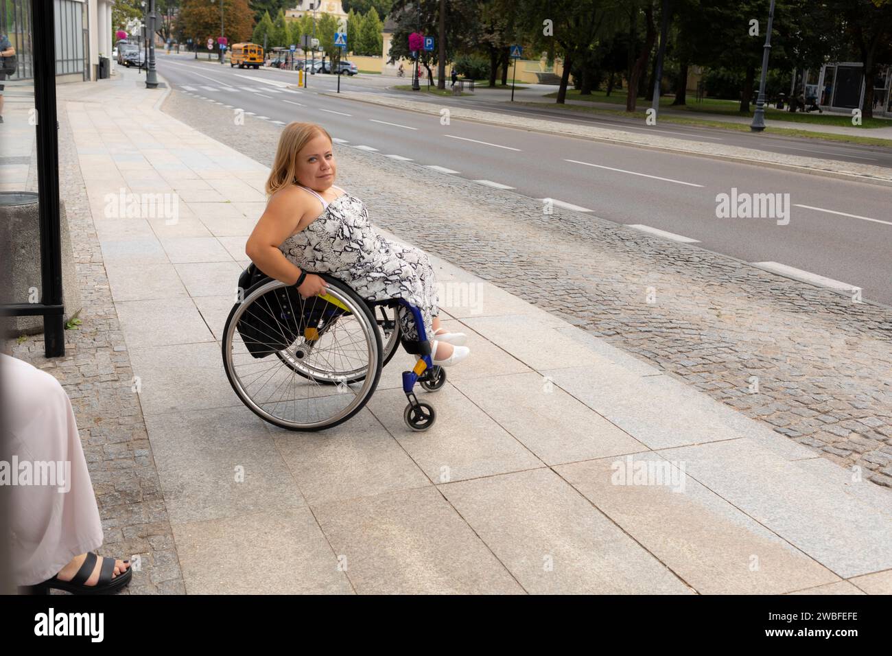 International Wheelchair Day. Person With Short Stature On Wheelchair ...
