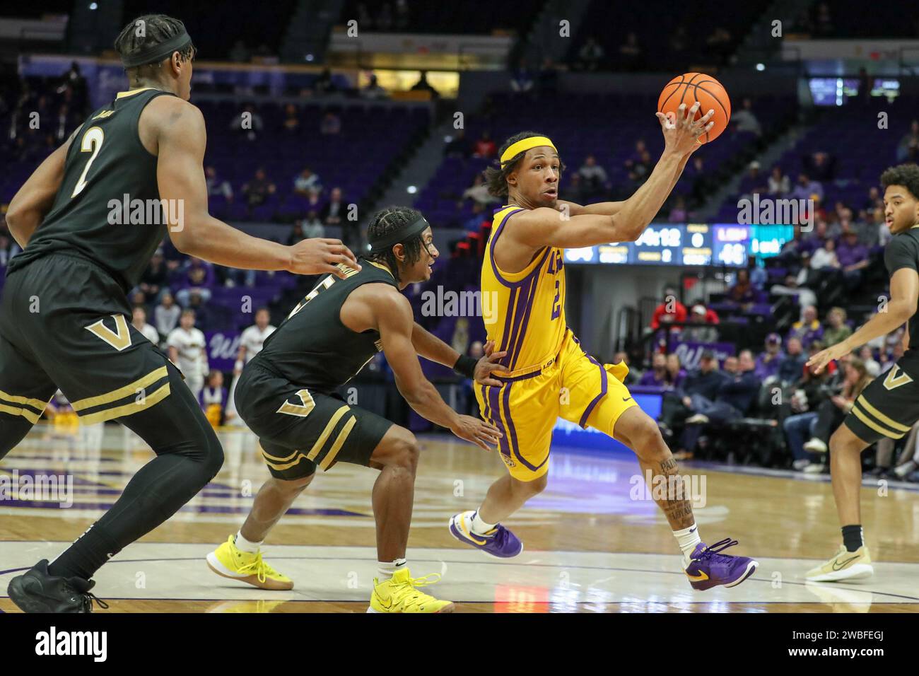 Baton Rouge, USA. 09th Jan, 2024. January 09, 2024: LSU's Mike Williams ...