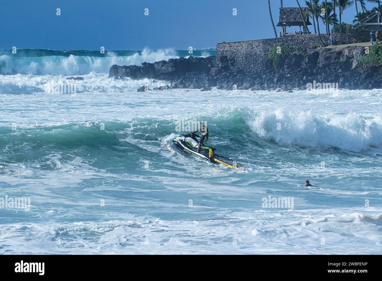 Oahu, Hawaii big waves Stock Photo - Alamy