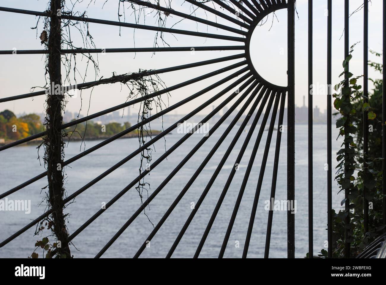 View through a fence Stock Photo - Alamy