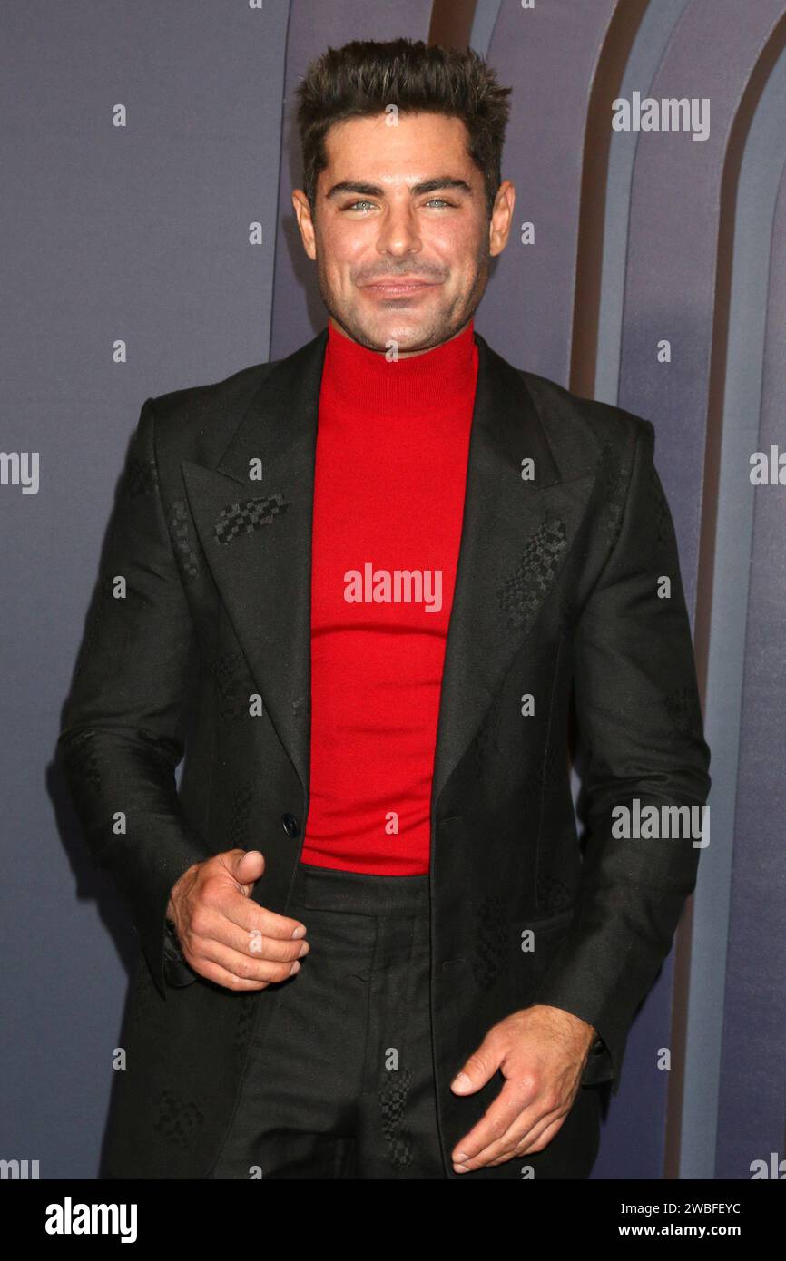 Los Angeles, USA. 09th Jan, 2024. LOS ANGELES - JAN 9: Zac Efron at the ...
