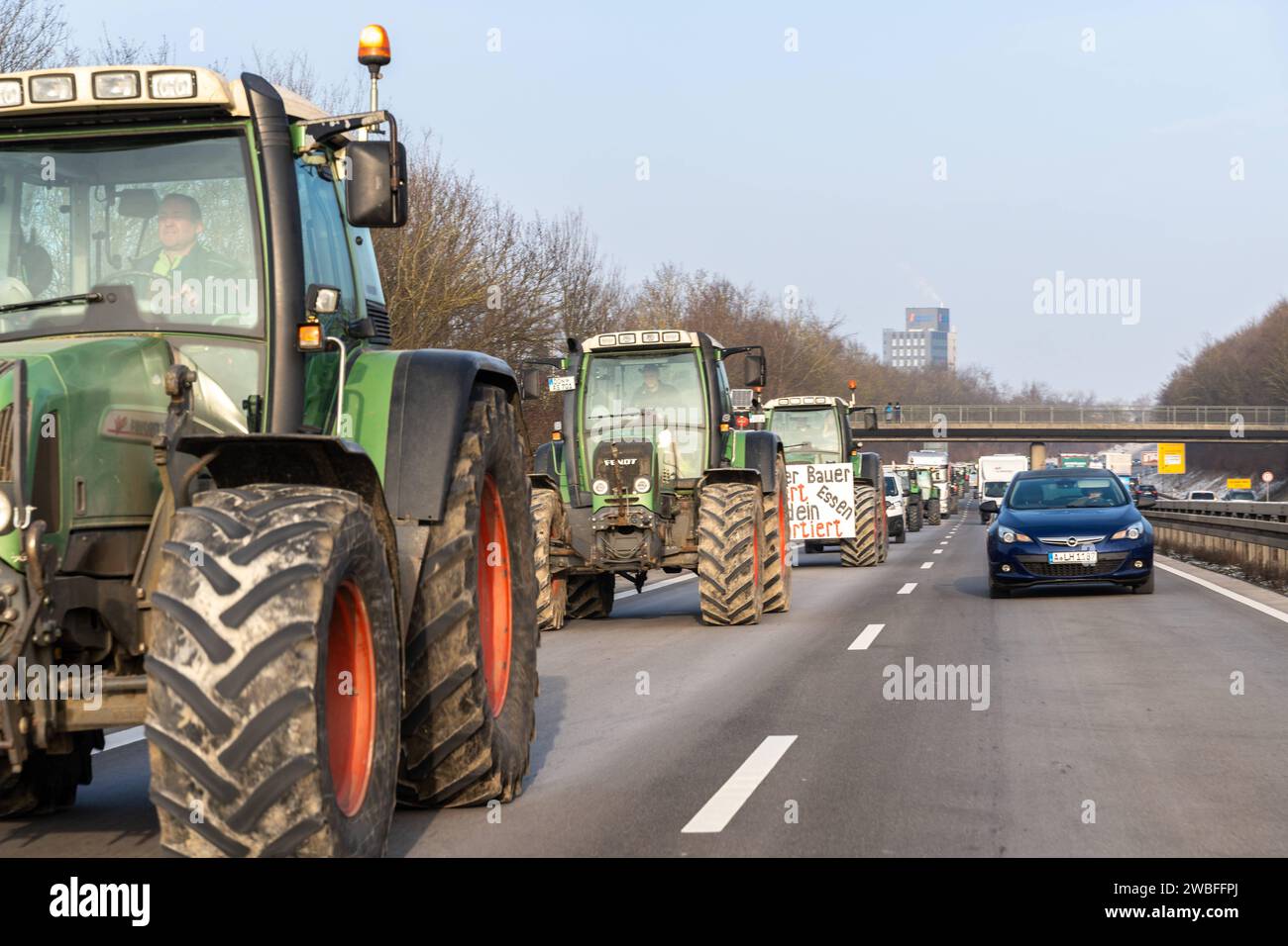 Augsburg, Bavaria, Germany - January 10, 2024: Farmers protest week and ...