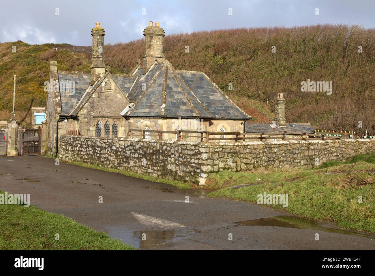 The Gate keepers house that was once the entrance to Dunraven Castle in ...