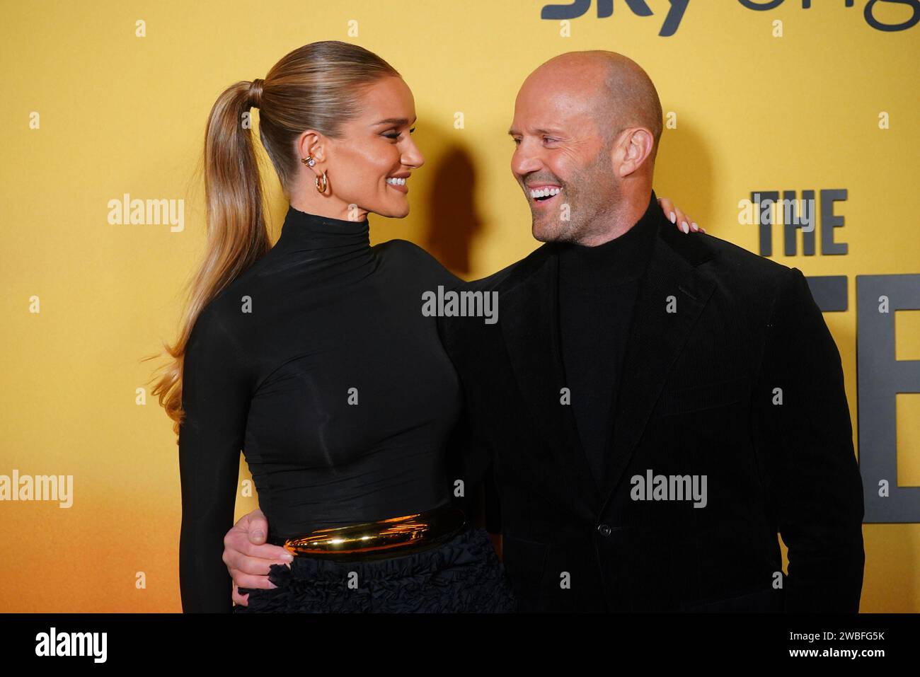 Rosie Huntington-Whiteley and Jason Statham attend the UK premiere of ...