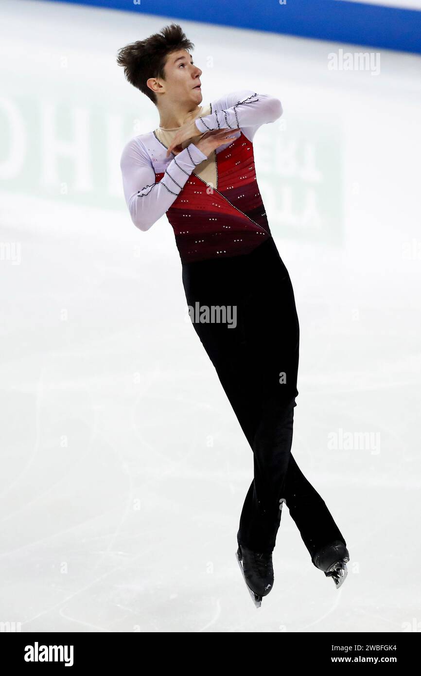 Adam Hagara of Slovakia performs in the men's short program during the ...