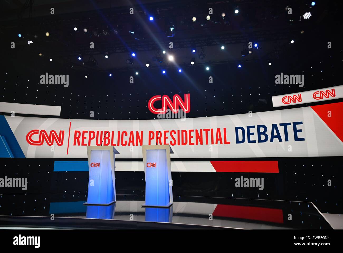 Des Moines, Iowa, USA. 10th Jan, 2024. (NEW) CNN Republican ...
