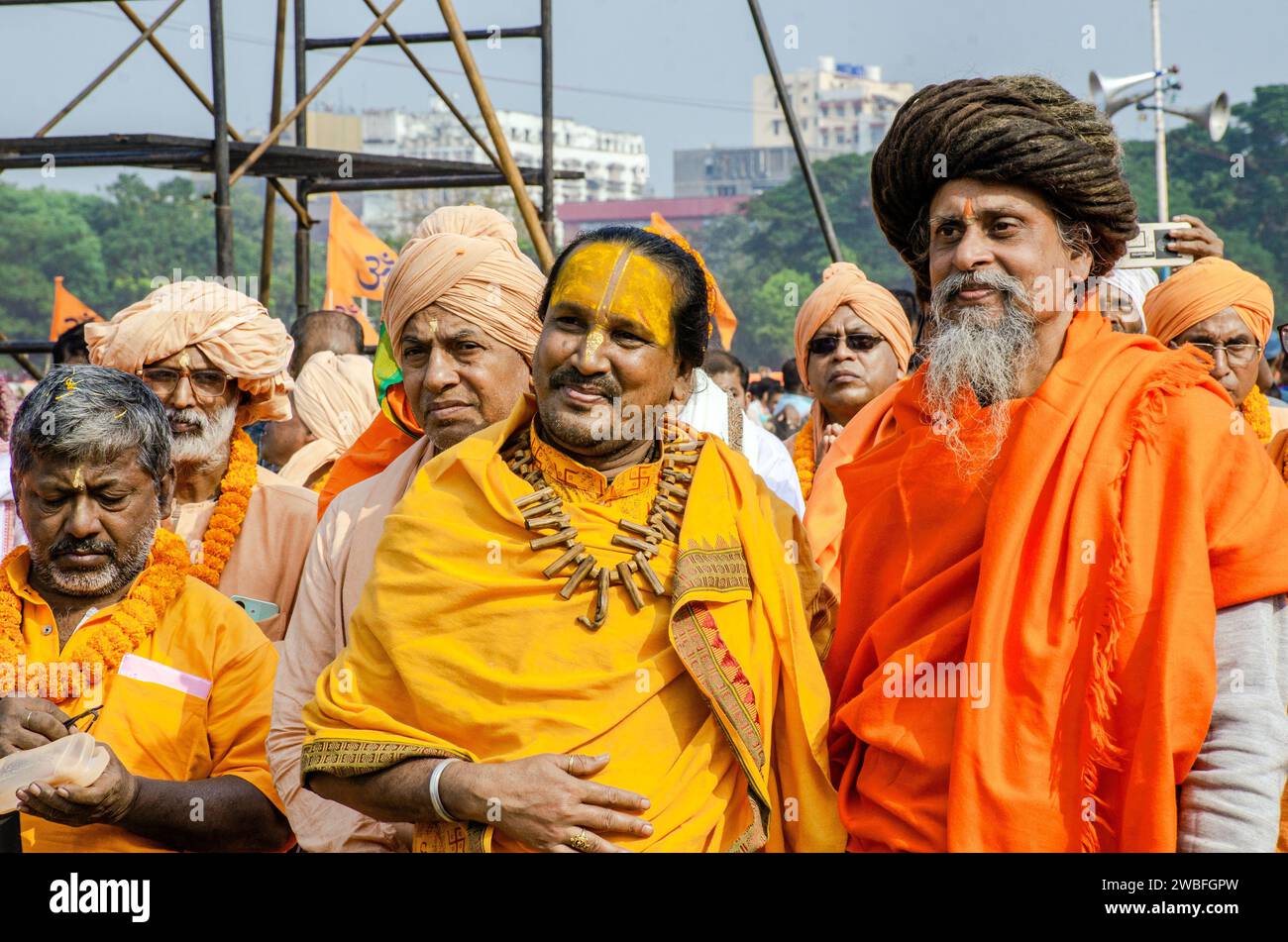 Kolkata,West Bengal India December 24:Large numbers of people adorned ...