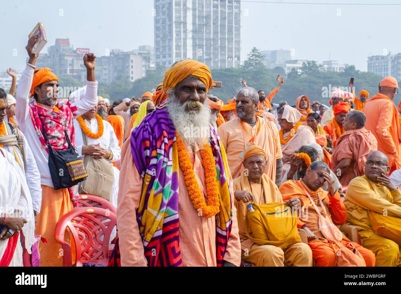 Kolkata,West Bengal India December 24:Large numbers of people adorned ...