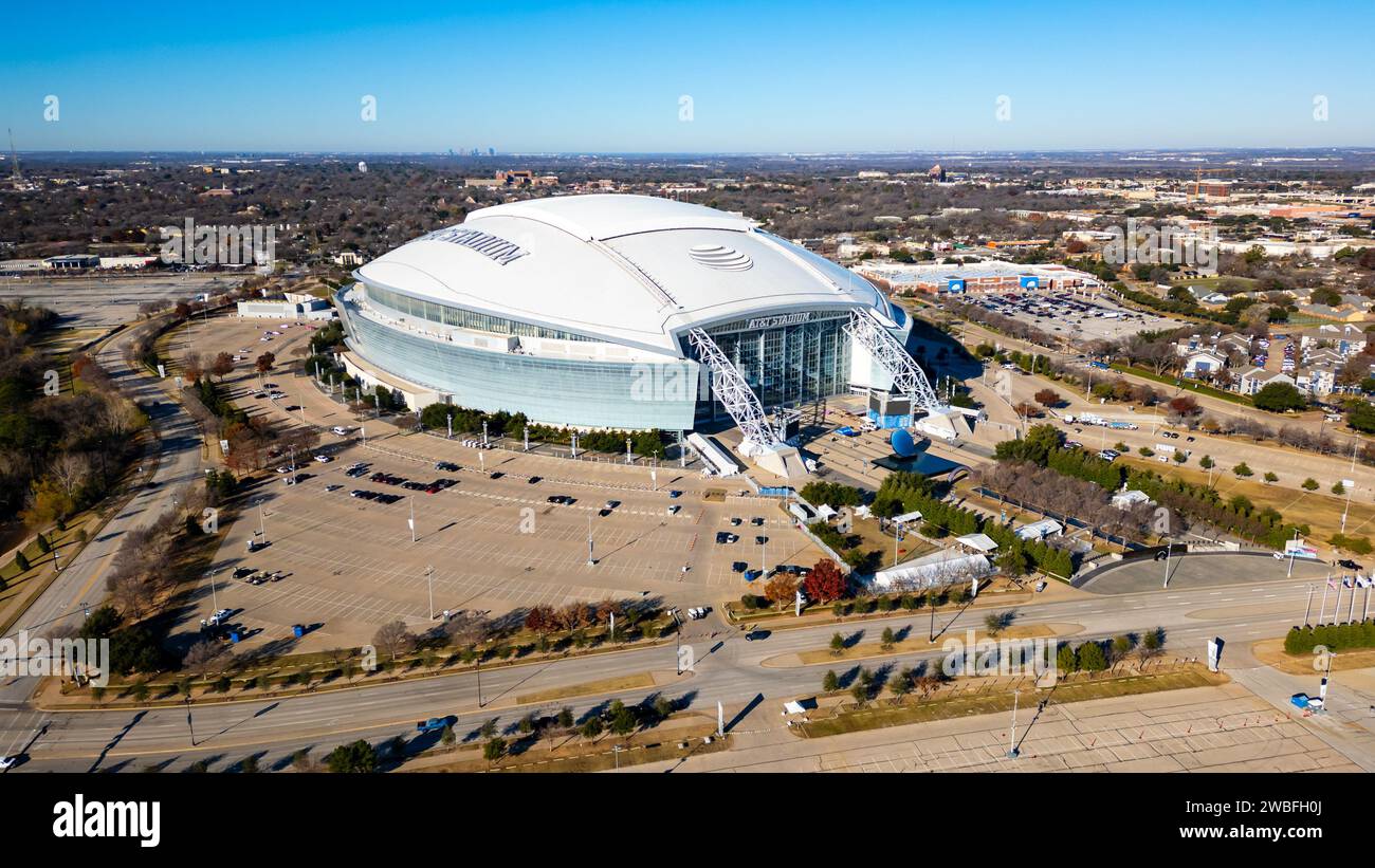 Arlington, TX - December 29, 2023: AT&T Stadium, completed in 2009, is ...