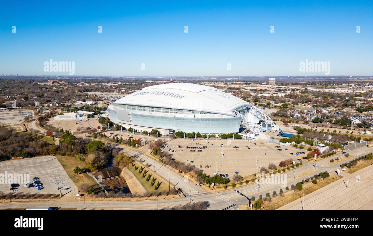 Arlington, TX - December 29, 2023: AT&T Stadium, completed in 2009, is ...