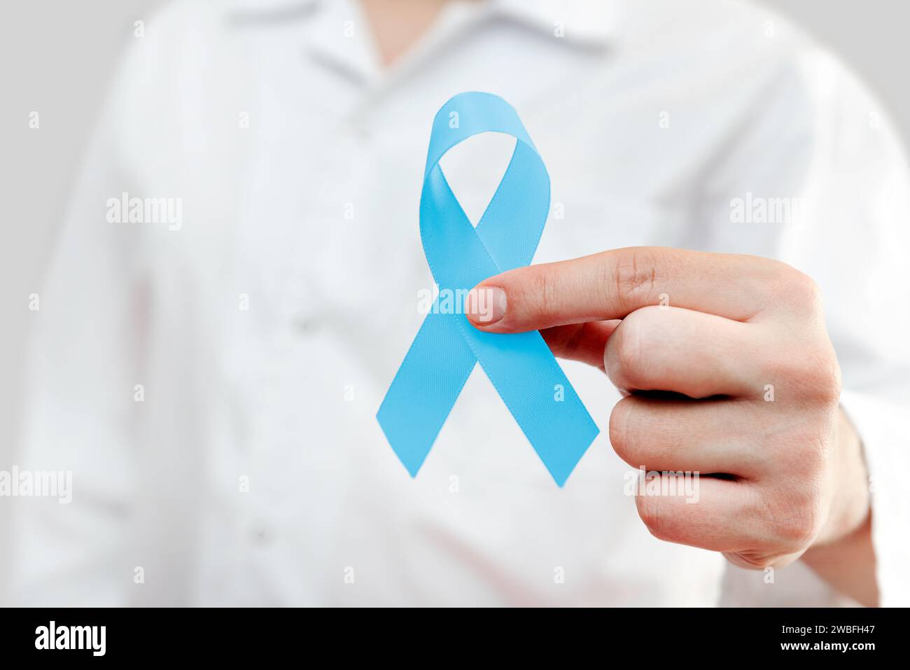Prostate cancer awareness ribbon hi-res stock photography and images ...