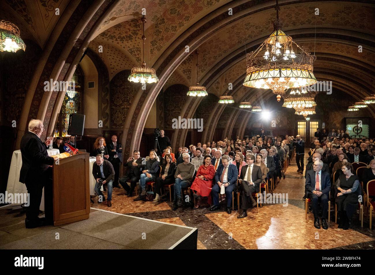 Wien, Österreich. 10. Jänner 2024. Michael Häupl, ehemaliger Wiener Bürgermeister und ...