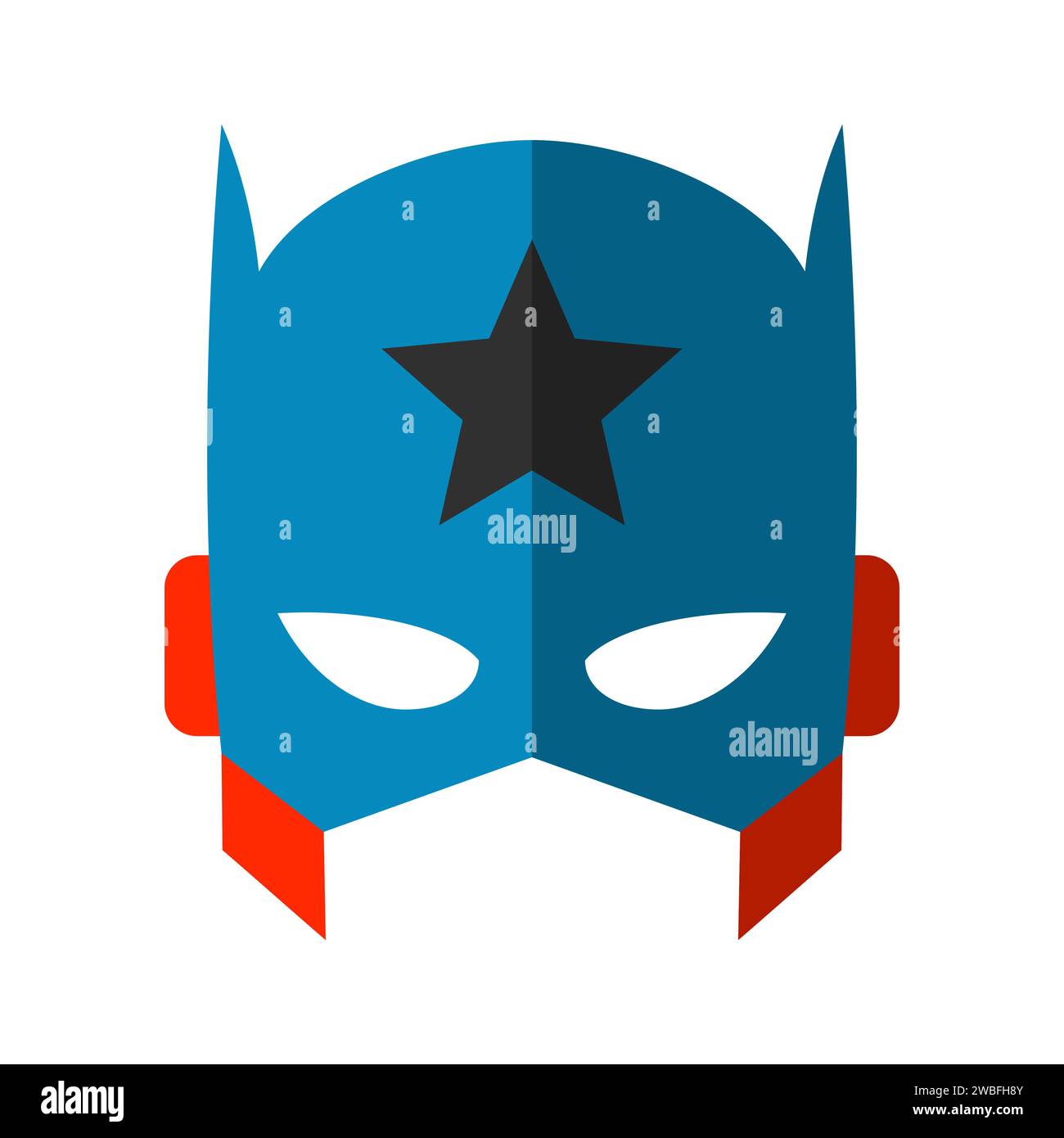 Super hero mask. Superhero face masque and masking cartoon character ...