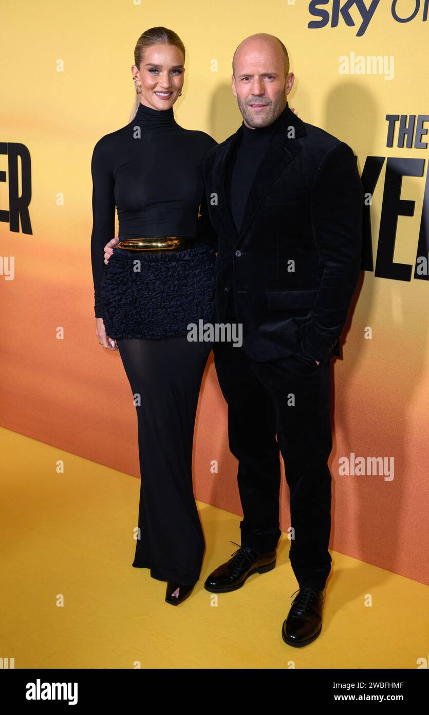 London, UK. January 10th, 2024. Rosie Huntington-Whiteley and Jason ...