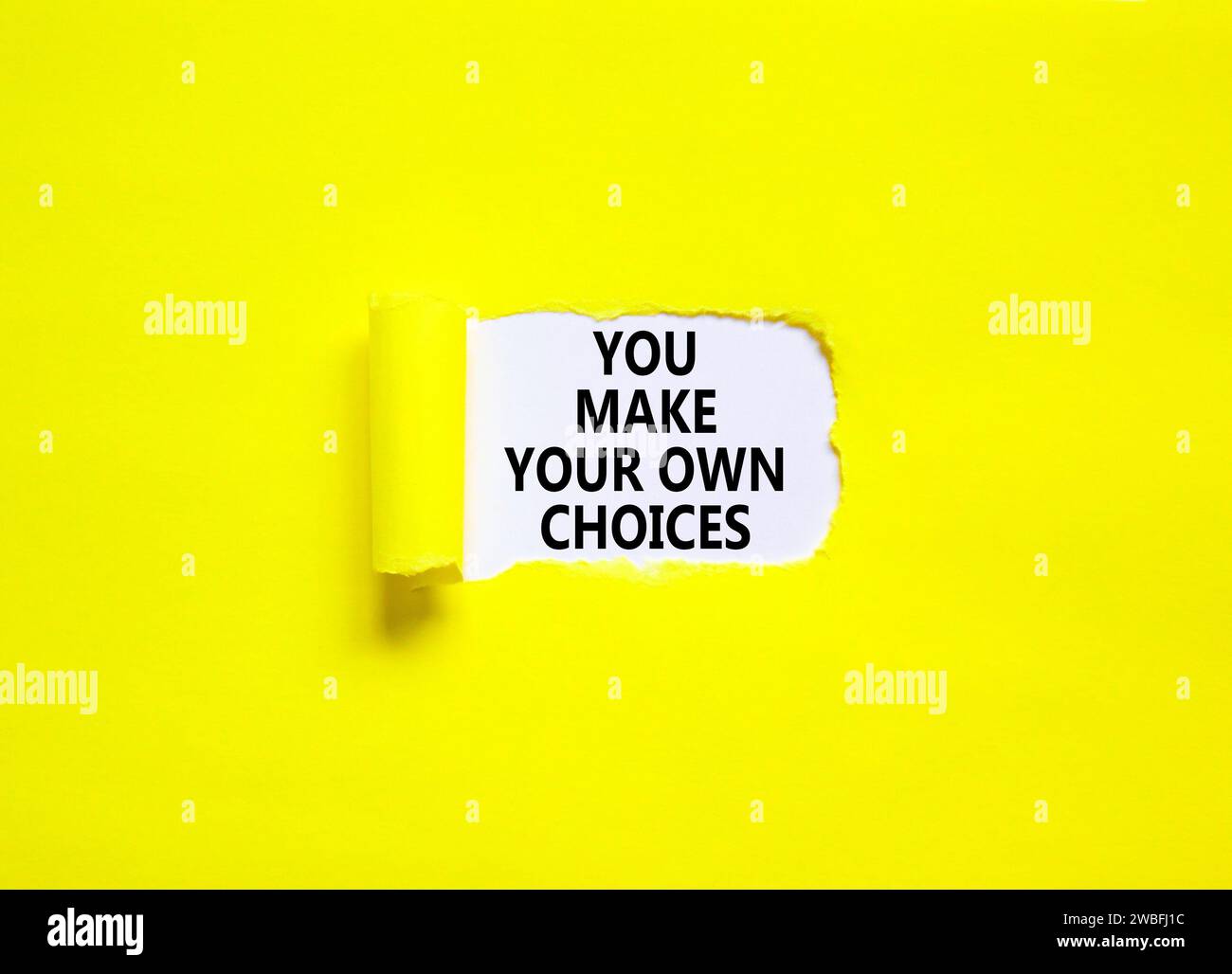 You make your own choice symbol. Concept words You make your own choice ...