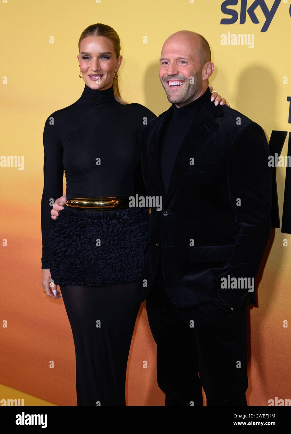 London, UK. January 10th, 2024. Rosie Huntington-Whiteley and Jason ...