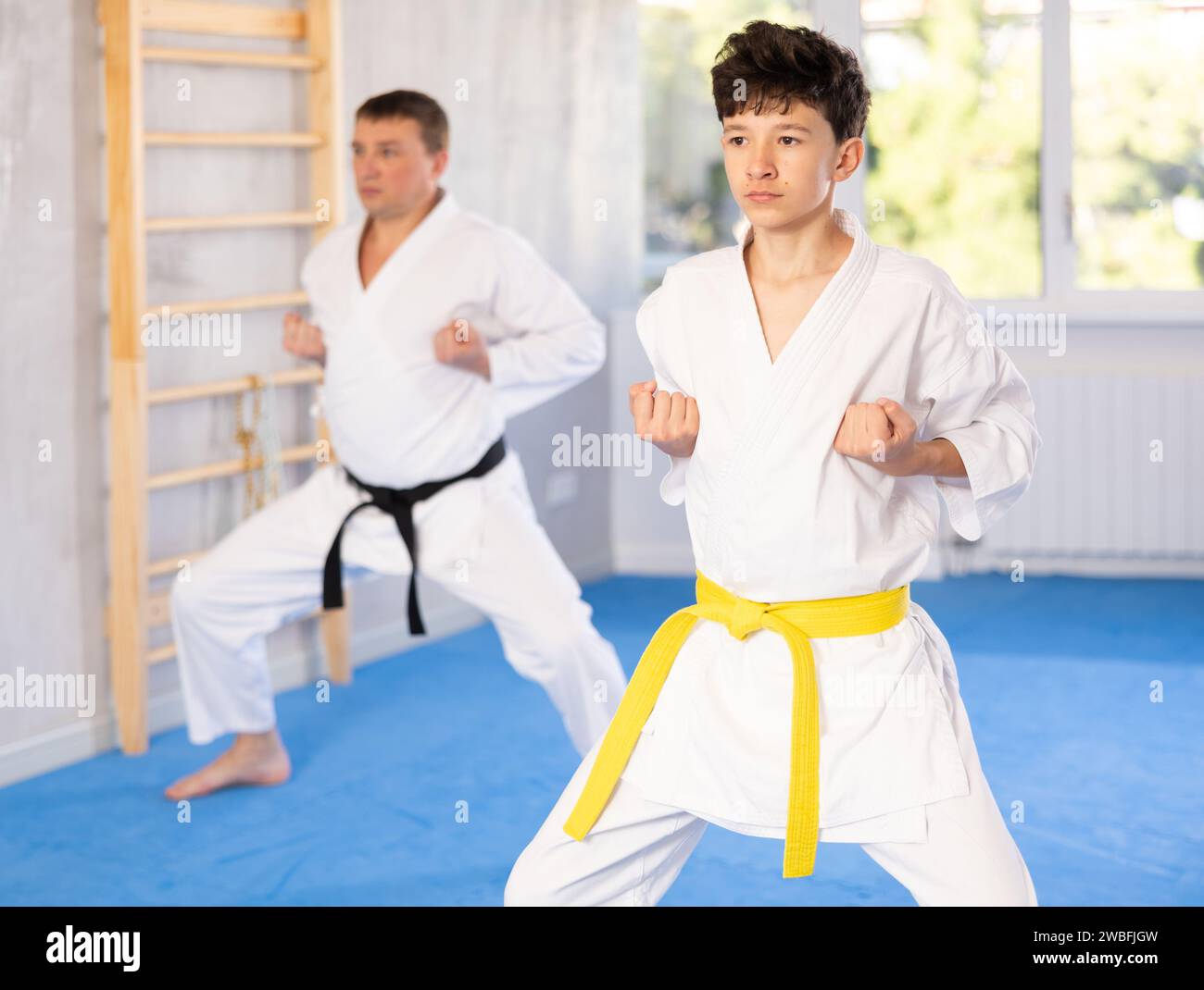 Karate student wearing uniform hi-res stock photography and images - Alamy