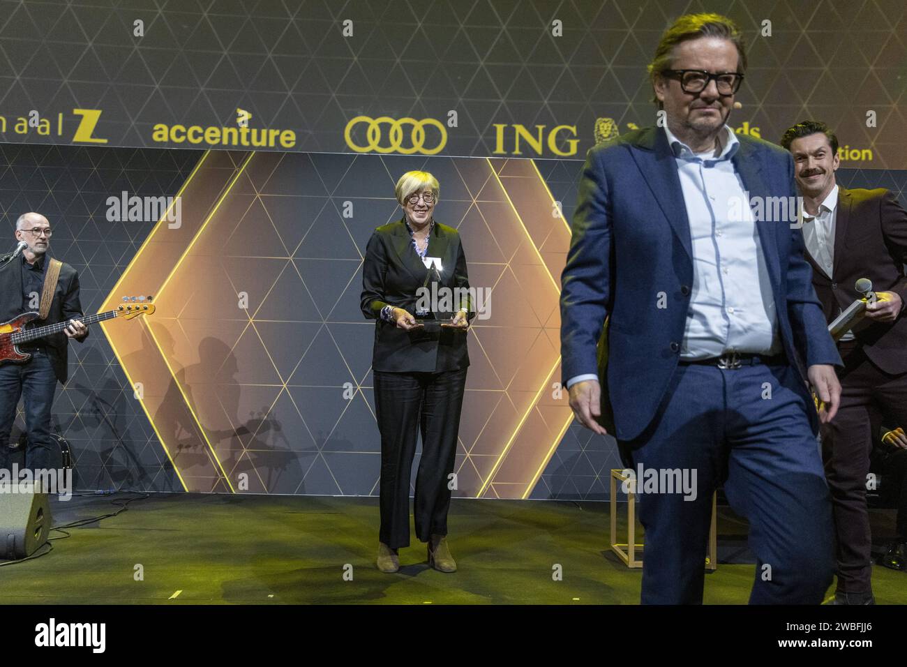 Brussels, Belgium. 10th Jan, 2024. Euroclear's Lieve Mostrey and ...